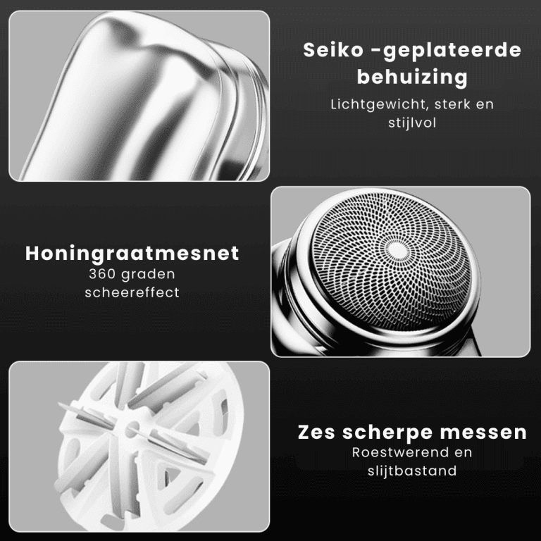 ExoMax Draagbaar elektrisch scheerapparaat - Koopje.com