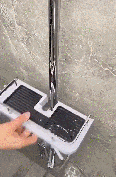 WallWise™ - EasyMount Geen-Boor Badkamer Opbergsysteem - Koopje.com