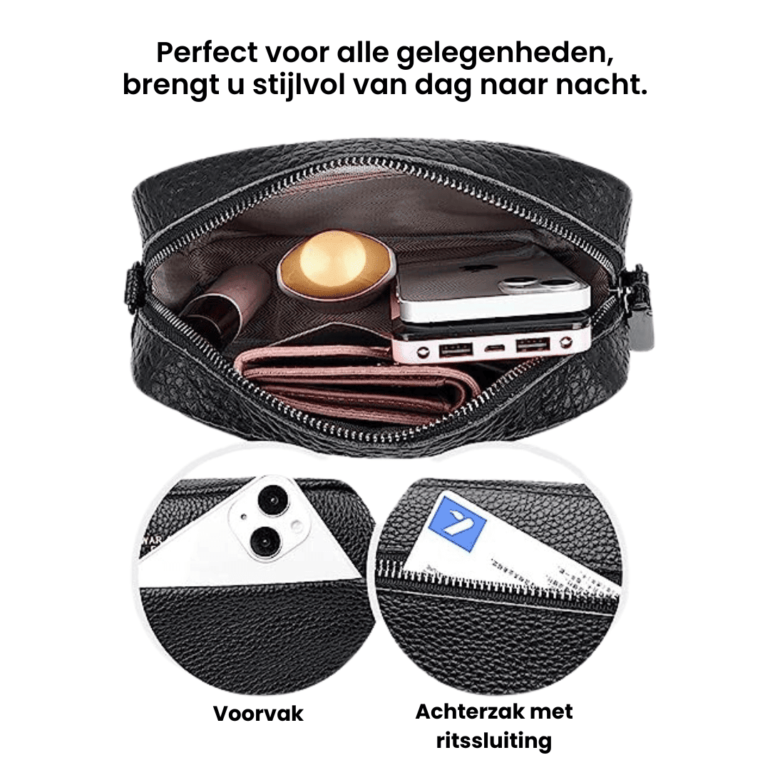 Eleana - Luxe Lederen Damestas - Koopje.com