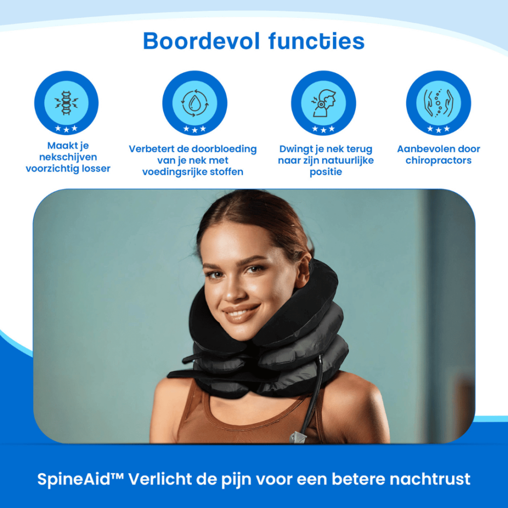 SpineAid - Neksteun Ruggengraat Uitlijning Kussen - Koopje.com