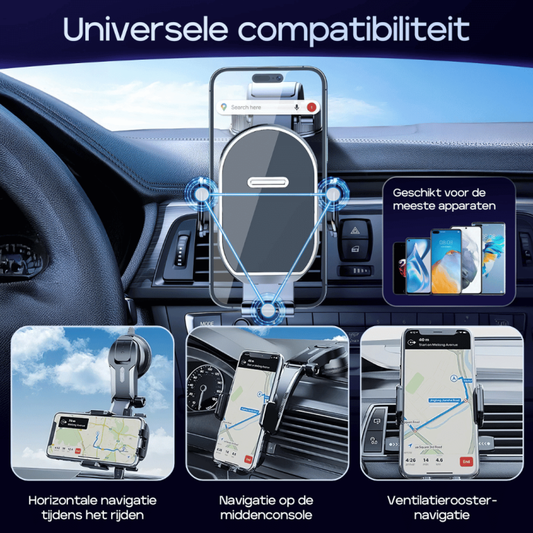 Grippa Telefoonhouder Auto – Stevige Grip Zonder Dagelijks Gedoe ...